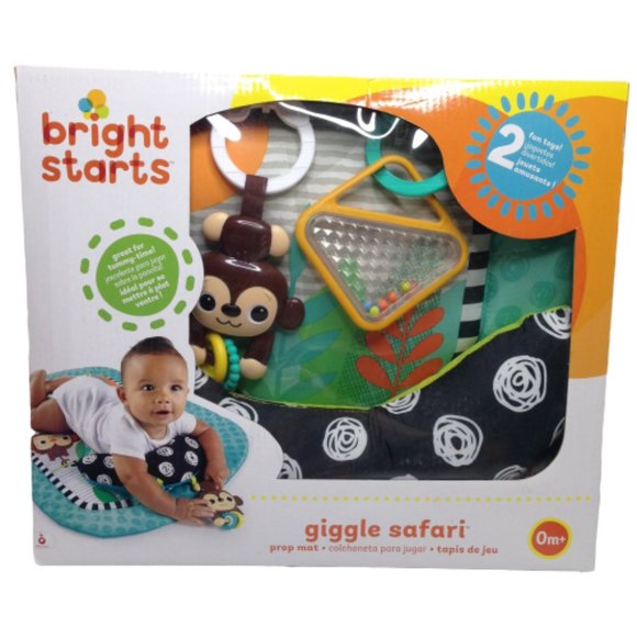 Bright Starts | Toys | Bright Starts Giggle Safari Baby Prop Mat Tummy ...